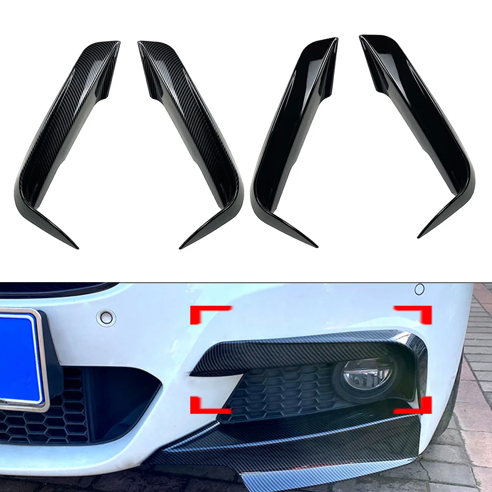 1Pair-Car-Front-Bumper-Fangs-Trim-Air-Vent-Lid-Cover-Decoration-For-BMW ...