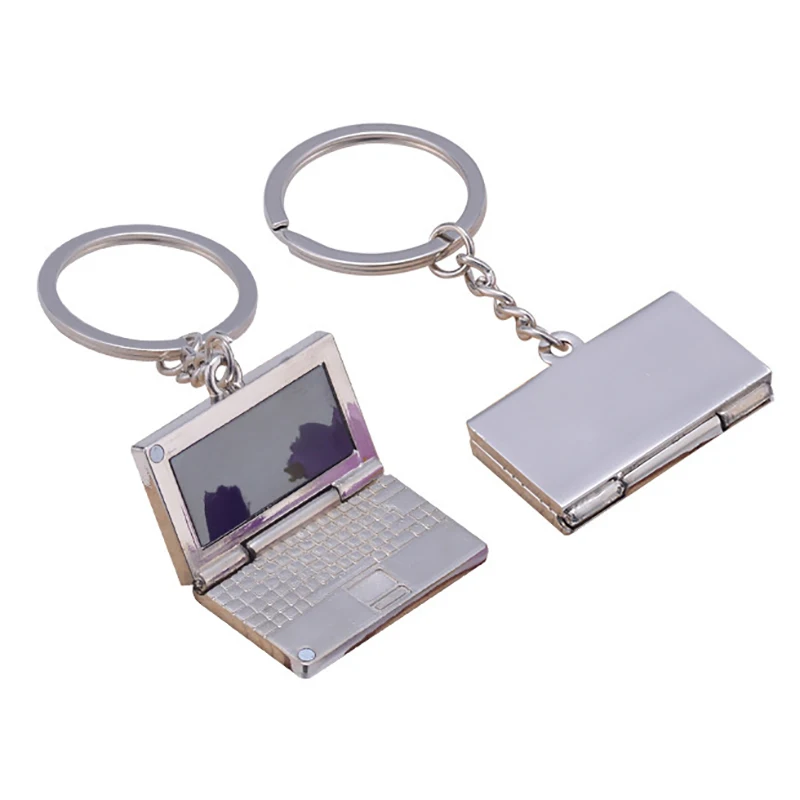 Creative-Metal-Simulation-Notebook-Computer-Key-Chain-Car-Bag-Hanging ...