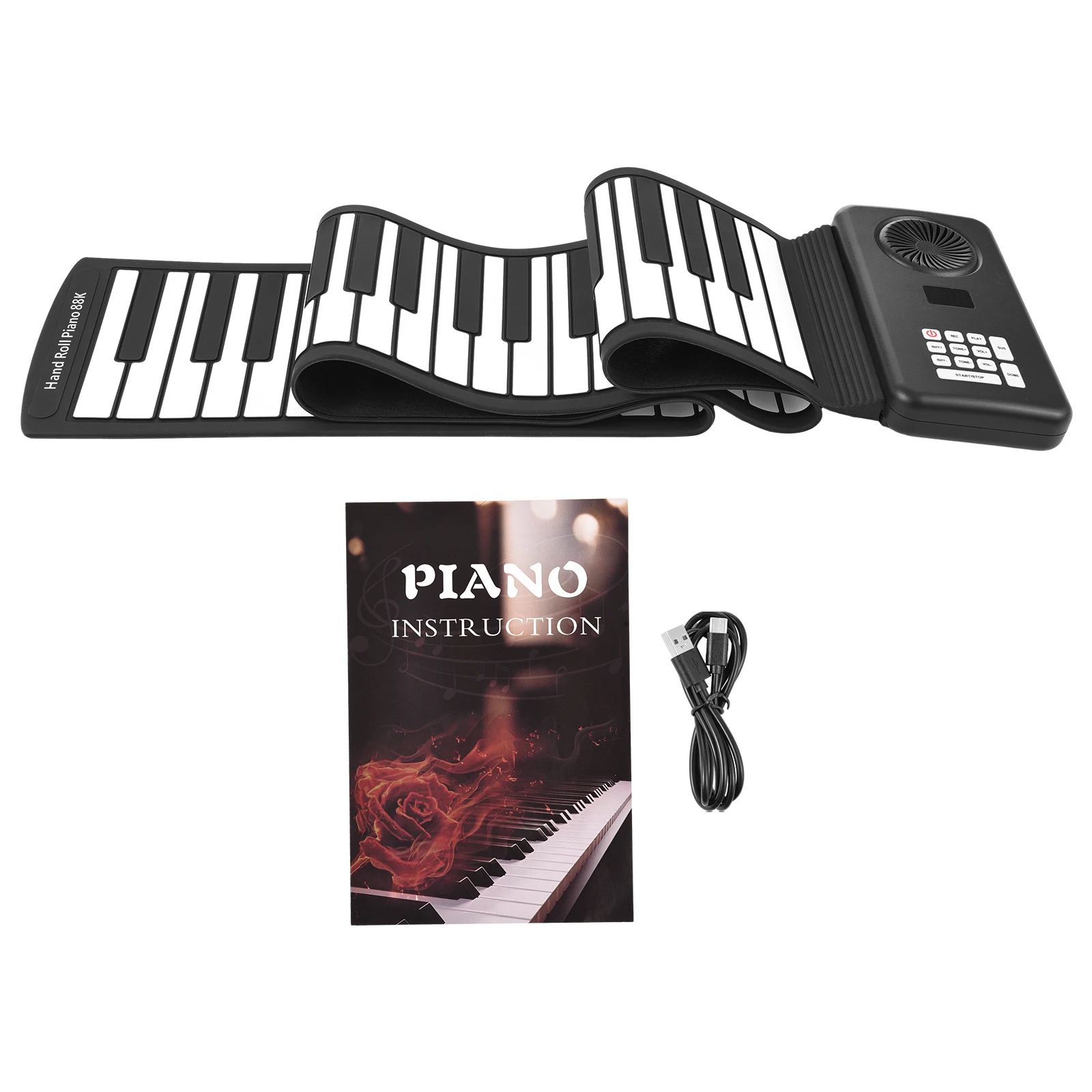 88Key-Portable-Piano-Handroll-Electronic-Piano-Environmental-Silicone ...