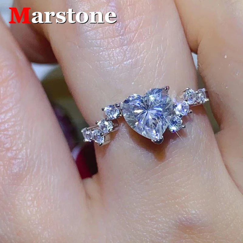 1CT-Heart-Moissanite-Diamond-Women-s-Heart-Ring-Wedding-Rings-925 ...