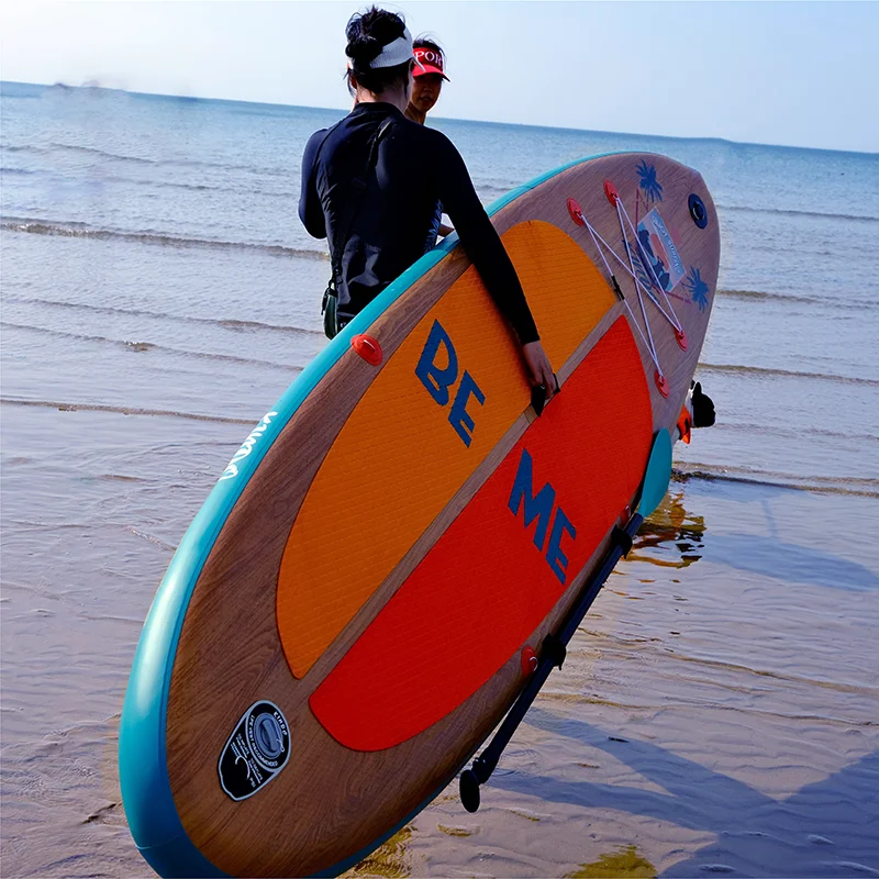 Inflatable-Stand-Up-Surfboard-Sap-SUP-Board-Seaside-Beach-Water-skiing ...