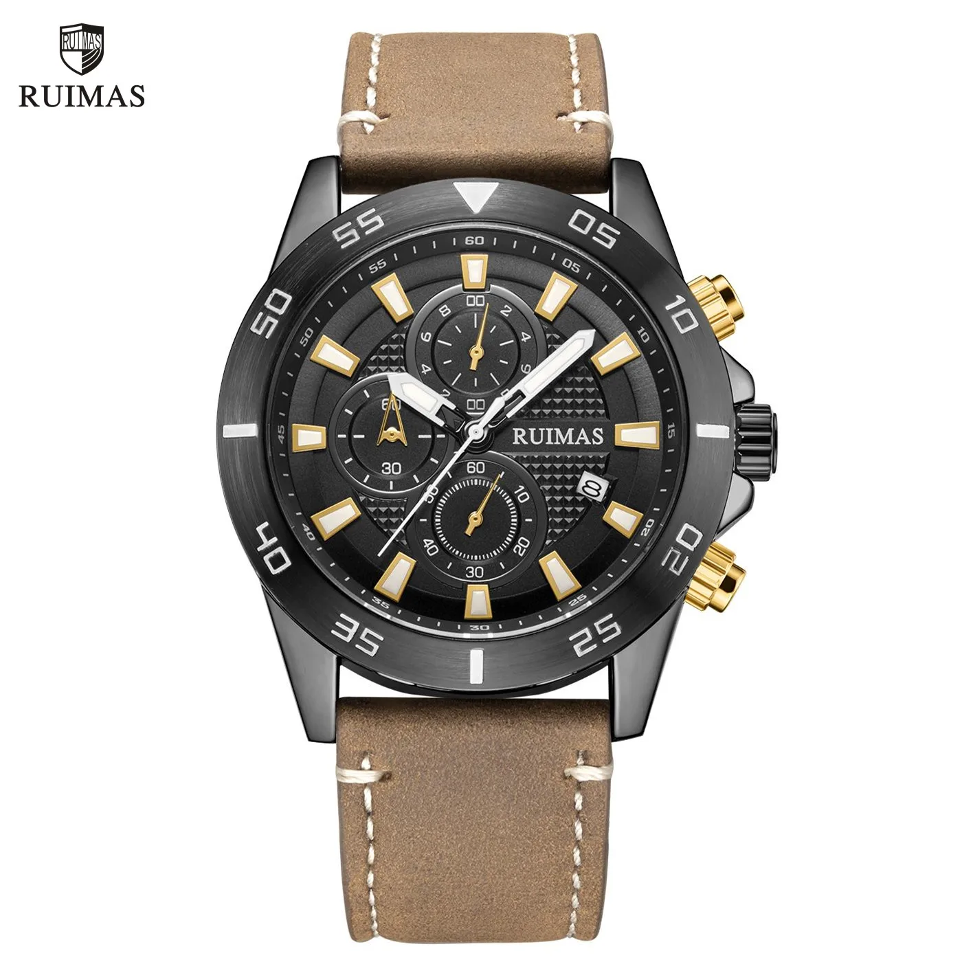 RUIMAS-Luxury-Brand-Mens-Watches-Quartz-Leather-Strap-Wristwatch ...
