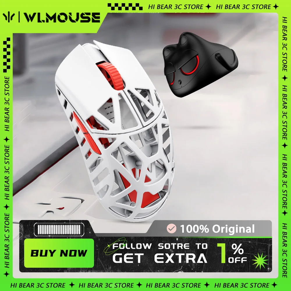 Wlmouse-besta-x-mini-mouse-sem-fio-liga-de-magn-sio-paw3395-sensor-n ...