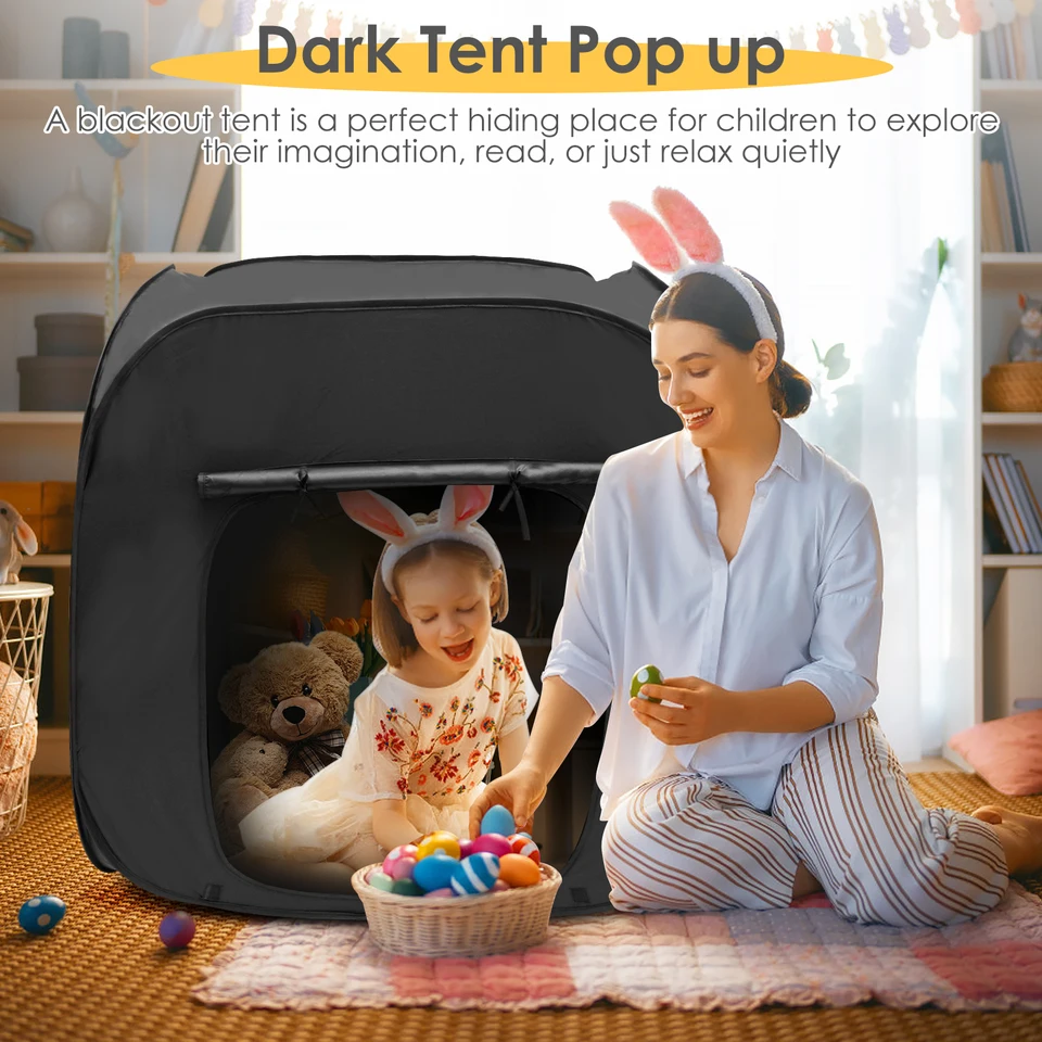 Black Out Tent Sensory For Kids Kids Teepee Blackout Tent Sensory Tent ...