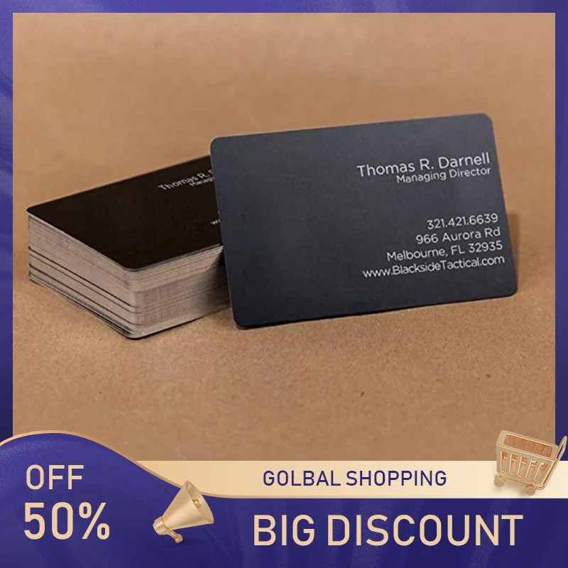 50Pcs Blank Sublimation Metal Name Card Thick Laser- Engraved Smooth ...