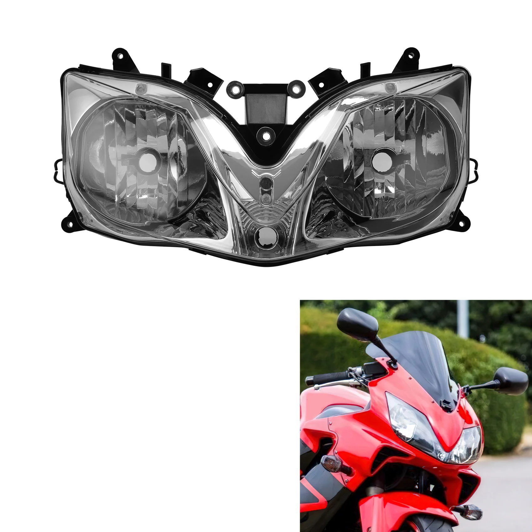 Front Headlight Light Lamp Assembly For Honda CBR600 F4i 2001 2002 2003 ...