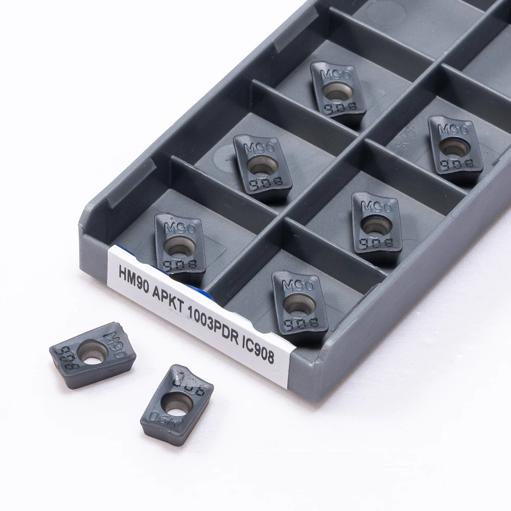10PCS-HM90-APKT1003-IC908-Carbide-Original-Milling-Cutter-for-CNC ...