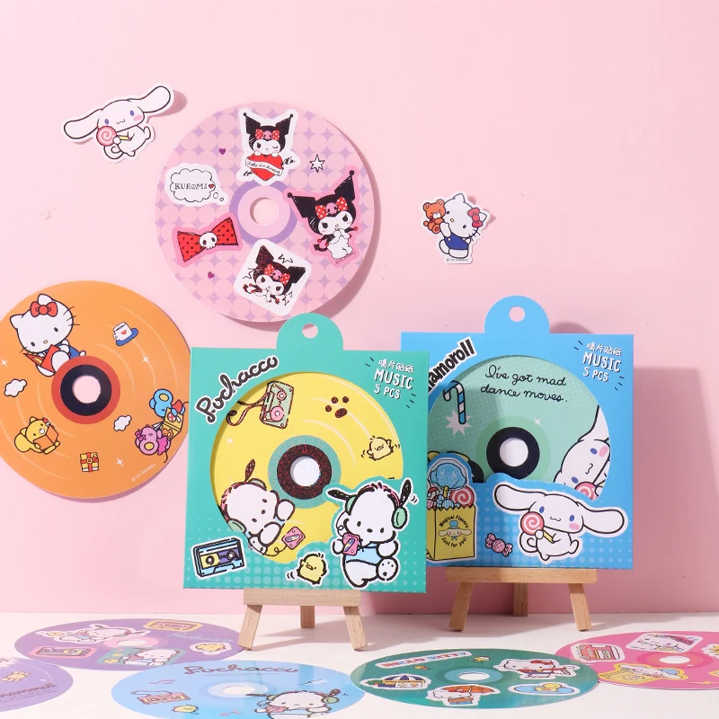 Kawaii-Cartoon-CD-Record-Shape-Stickers-Kids-Scrapbooking-DIY-Album-Cup ...