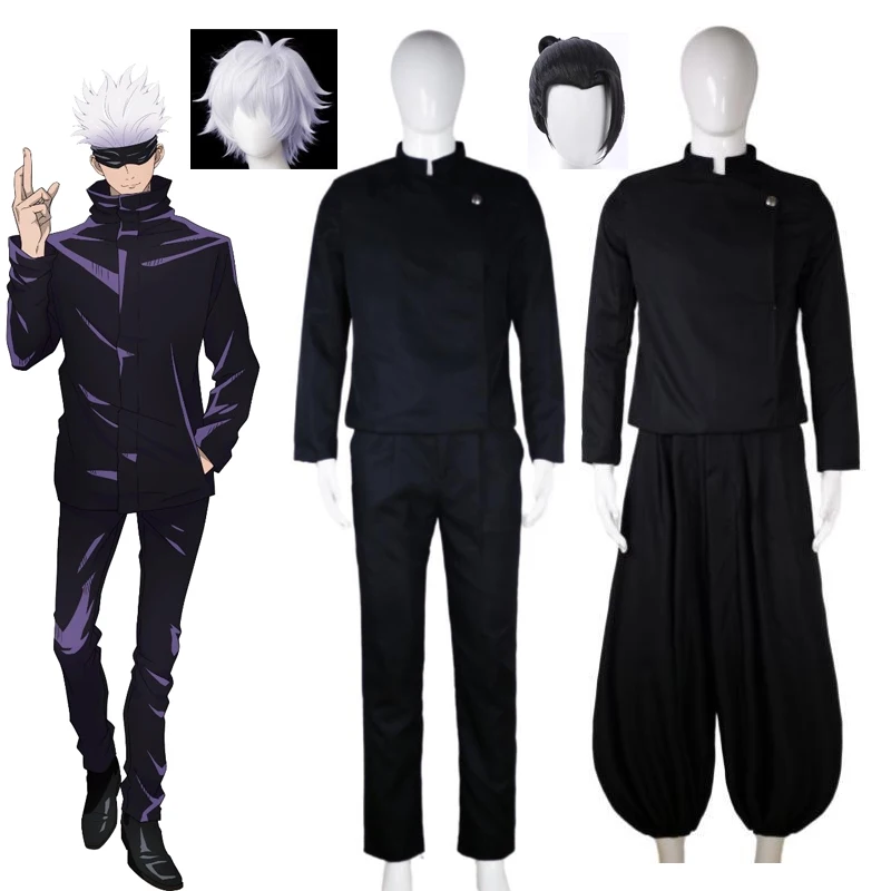 Jujutsu-Kaisen-Satoru-Gojo-Cosplay-Costume-Wig-Anime-Geto-Suguru ...
