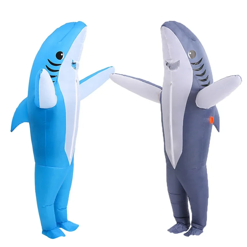 Adult-Blue-Sharks-Inflatable-Costumes-Christmas-Party-Disfraz-Funny ...