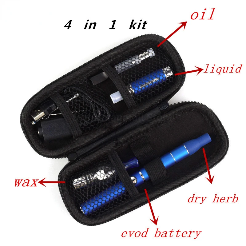 Electronic Cigarette Vape Pen Smoke Evod 4 in 1 Vaporizer Kits For Wax ...