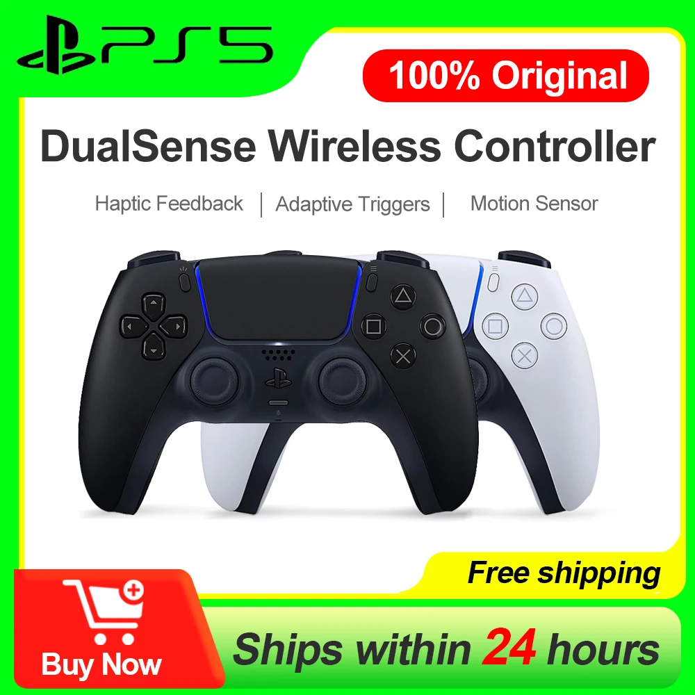 Sony-PS5-DualSense-Wireless-Controller-100-Original-Joystick-Gamepad ...