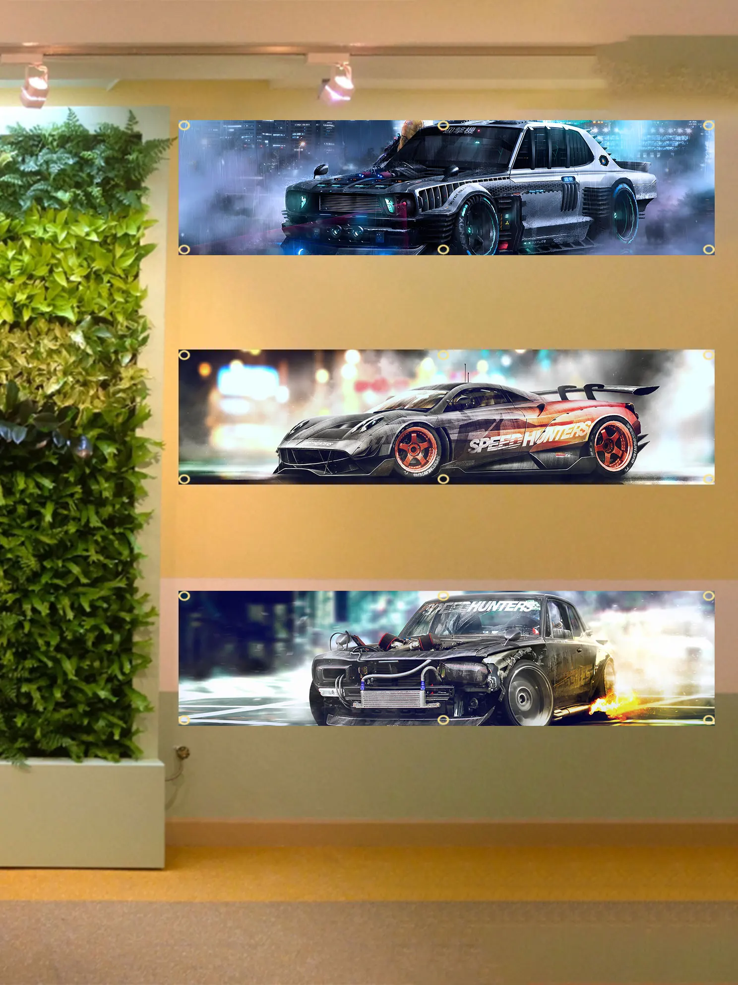 60x240cm-CAR-Flag-Banner-Tapestry-Polyester-Printed-Flag-Garage-or ...