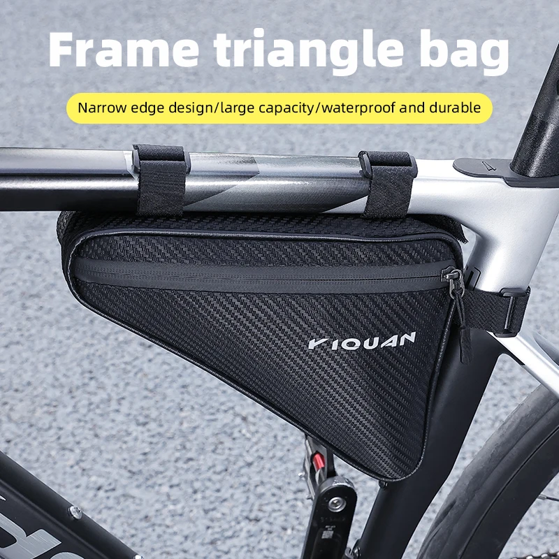 Waterproof 1.7L Big Capacity Bike Triangle Bag Road Bicycle Frame Bag ...