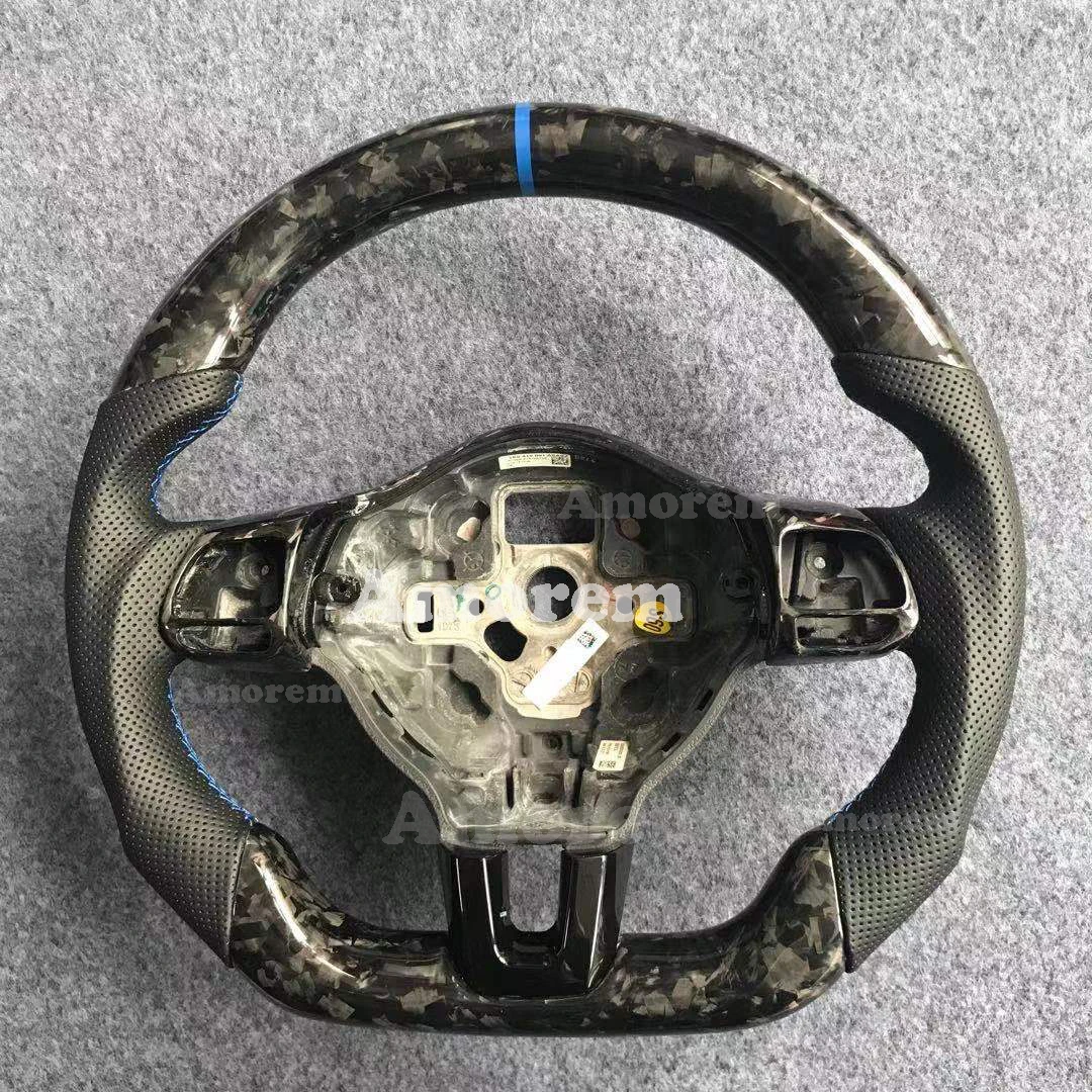 Volant-en-fibre-de-carbone-personnalis-pour-Volkswagen-VW-Golf-6-MK6 ...