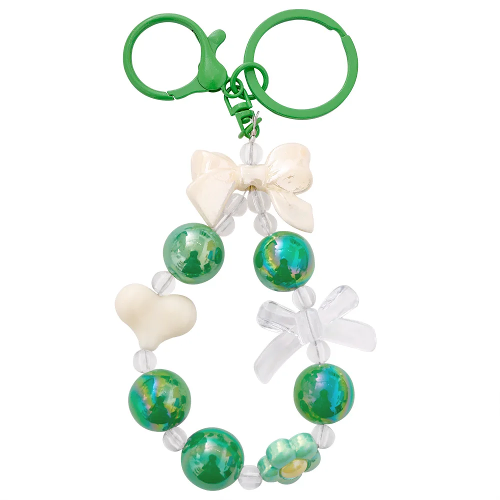 Women-s-bag-keychain-bow-Beaded-Woman-Metal-Playful-Key-Chains-null ...