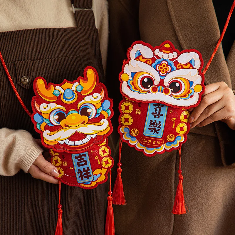 Red Envelope for Chinese New Year 2025 Kids Lucky Money Bag Chinese ...