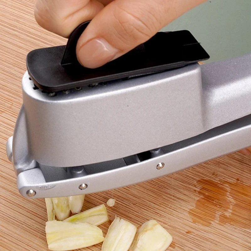 Garlic Press Slicer 2 In 1 Aluminium Garlic & Ginger Mincer And Slicer ...