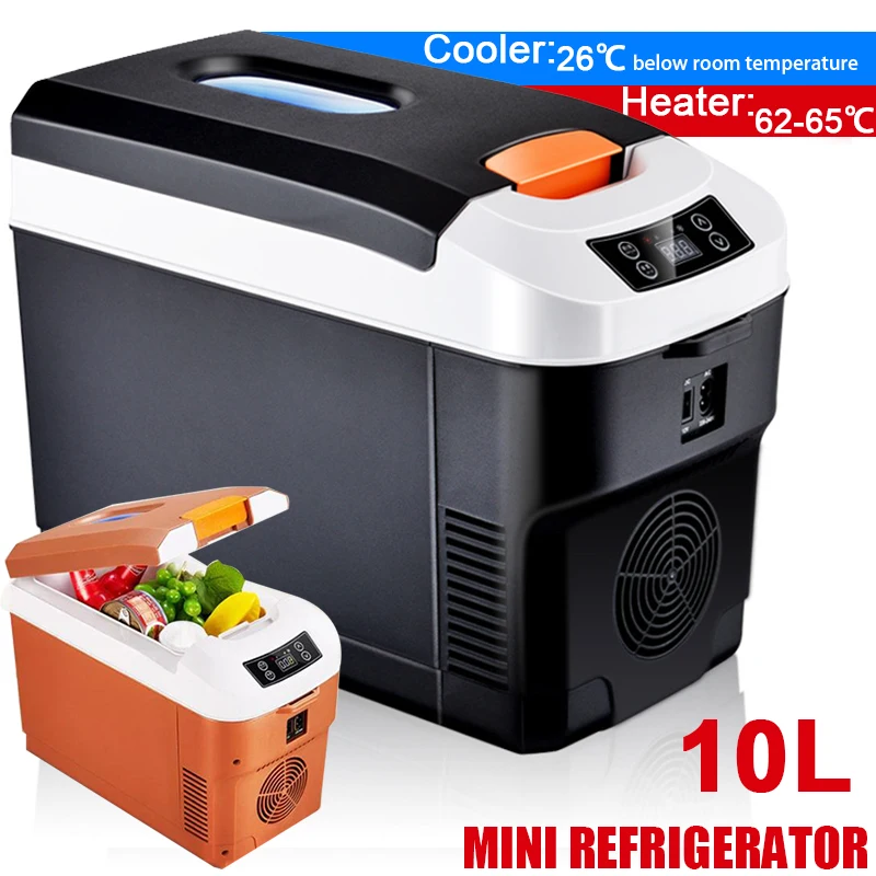 10L-Mini-Refrigerator-Car-Portable-Fridge-Freezer-Cooler-Warmer-Dual ...