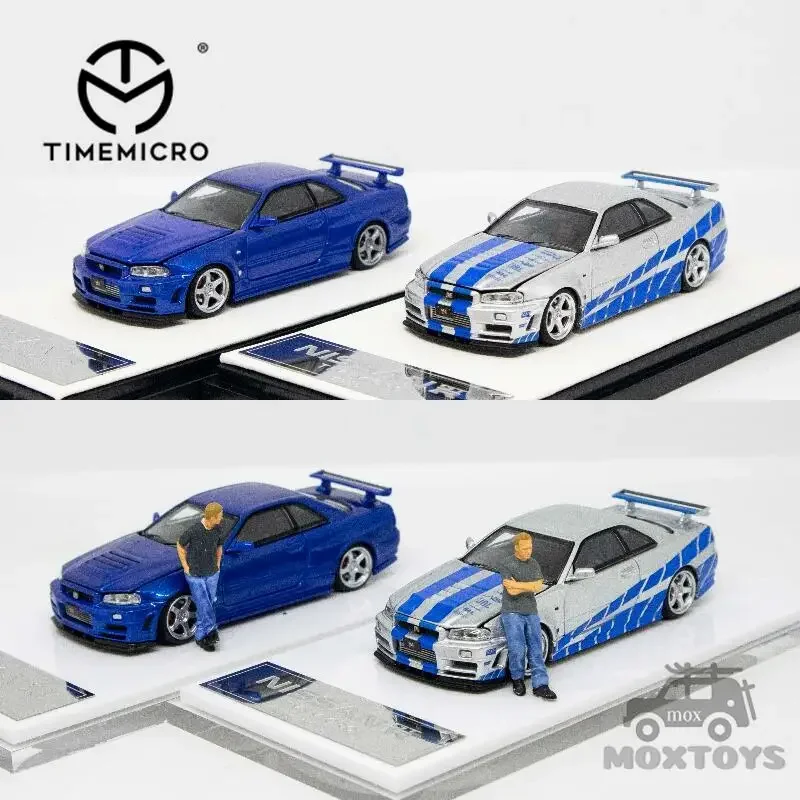 TIME-MICRO-1-64-Nissan-Gtr-R34-open-cover-Fast-Furious-car-Diecast ...
