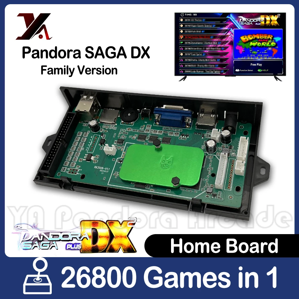 Console d'arcade Pandora Saga DX Plus, carte mère PCB, jeu d'armoire ...