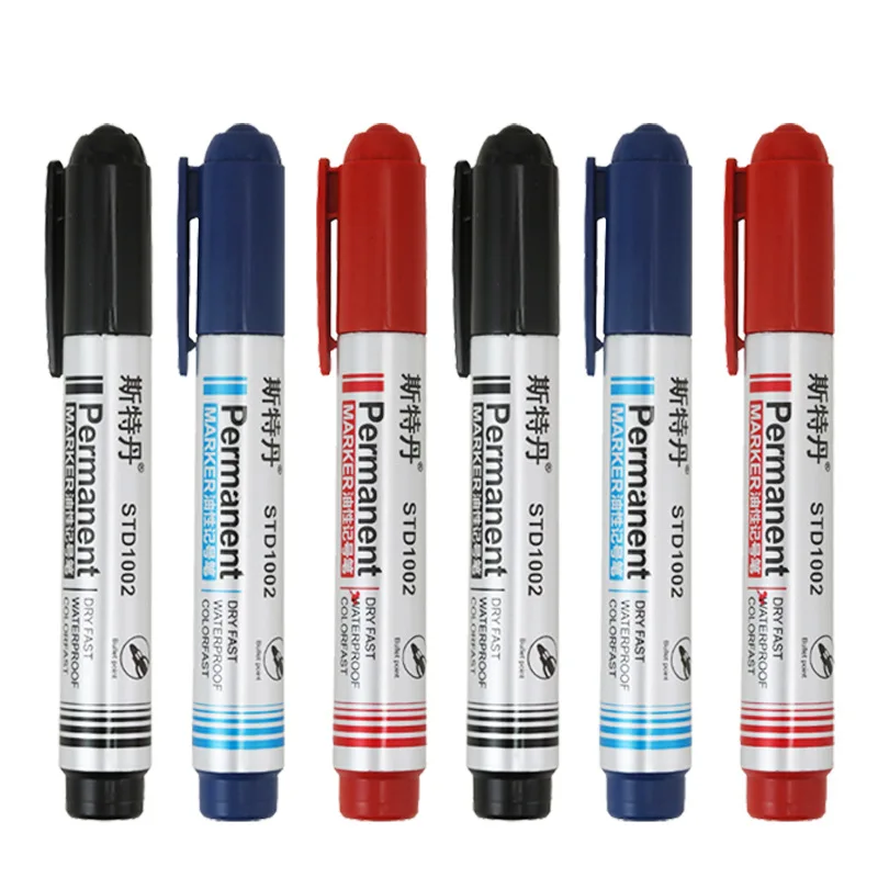 Black-Oily-Marker-Thick-Tip-Pen-Waterproof-Quick-Drying-Marker-For ...
