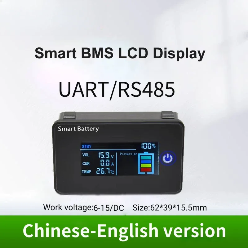JBD-Smart-BMS-LCD-Display-UART-RS485-Communication-BMS-Protection-Board ...