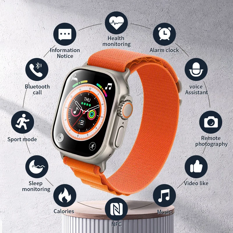 LIGE-2022-Series-8-Men-Smart-Watch-Ultra-Women-NFC-Custom-Watch-Face ...