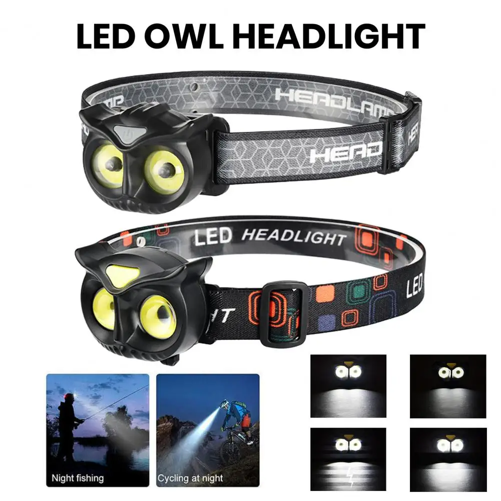 Outdoor-Headlamp-Usb-Rechargeable-Headlamp-Detachable-Owl-Shape-Led-Headlamp-for-Kids-Adults ...