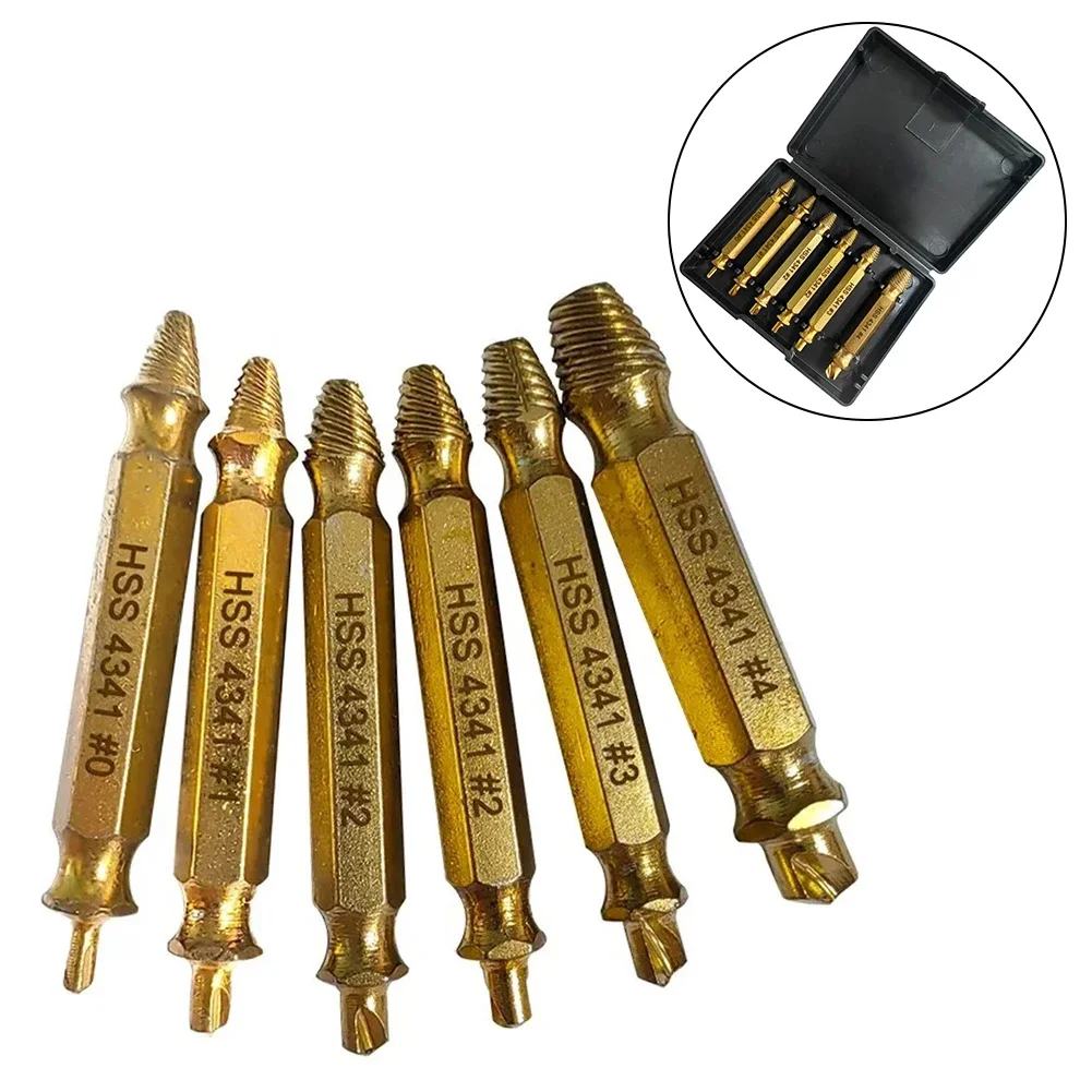 6pc-HSS-Extractor-Double-Head-Screw-Slide-Tooth-Removal-Screwdriver ...