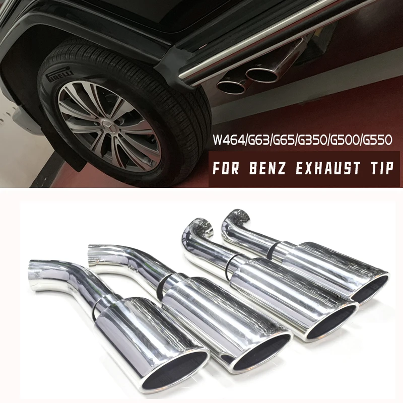 4-pcs-lot-Auto-Car-Exhaust-Pipe-Muffler-Tip-304-Stainless-Steel-For ...