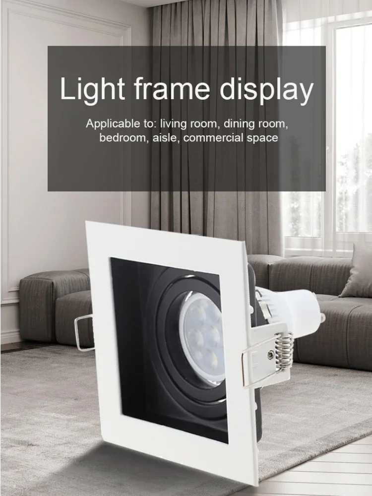 LED-Embedded-design-Downlight-for-GU10-Bulbs-Mounting-Frames-Recessed ...