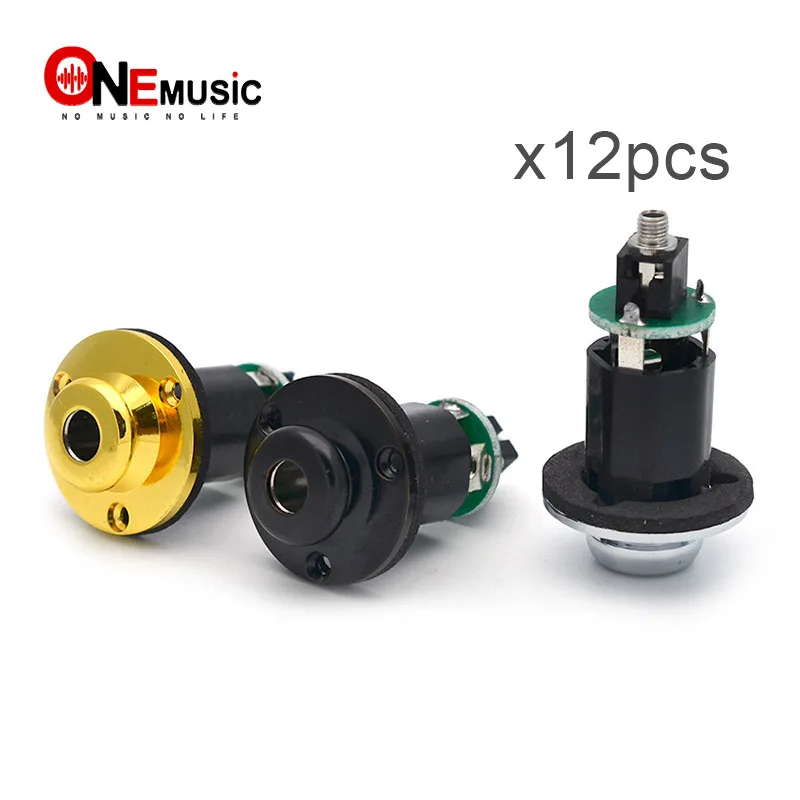 12Pcs 1/4" Bass Guitar output Input End Pin Jack 6.35 Acoustic Guitar ...