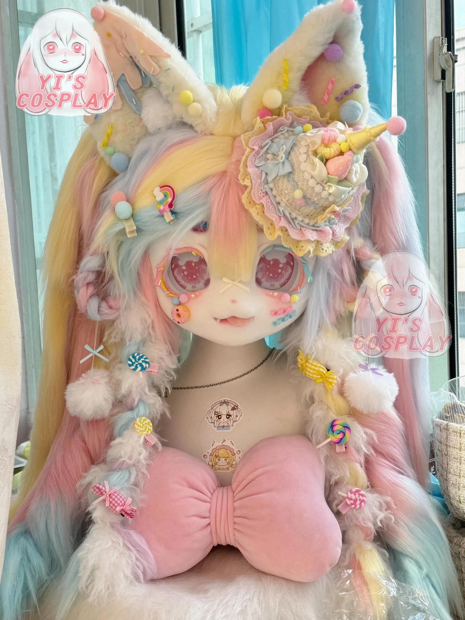 Furry Head Customized Fursuit Cosplay Kigurumi Fursuit Handmade ...