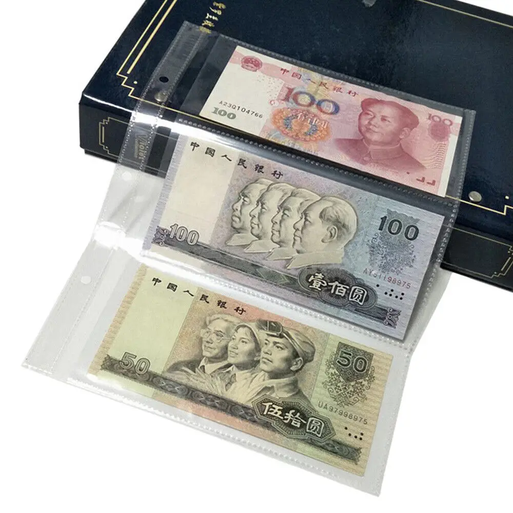 10PC-3-Grids-Pocket-Currency-Page-Money-Banknote-Two-sided-Collection ...
