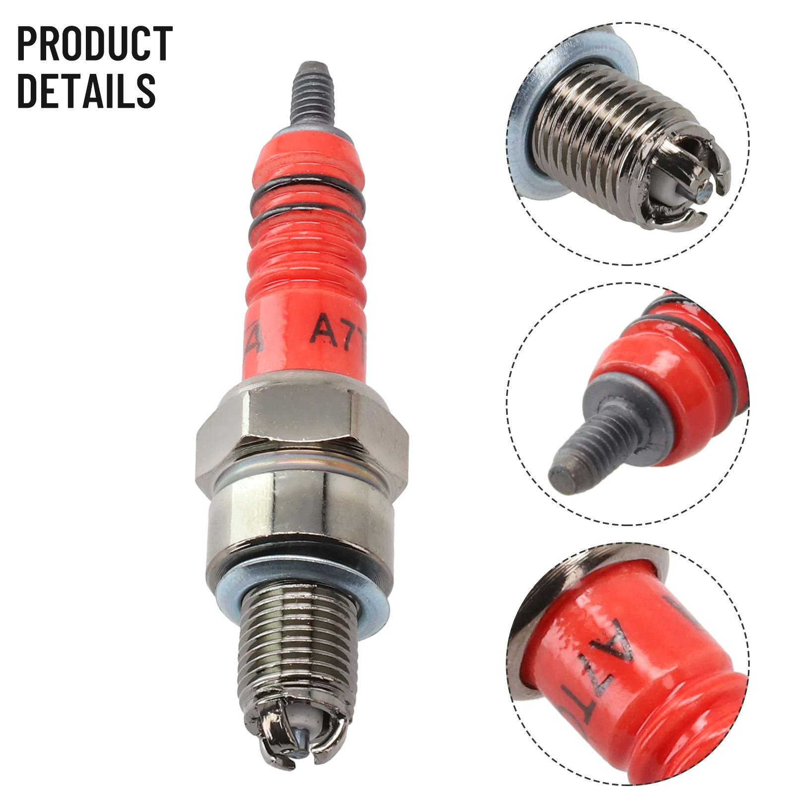 Motorcycle-3-Electrode-Spark-Plug-A7TC-For-50CC-150CC-ATV-48CC-50CC ...