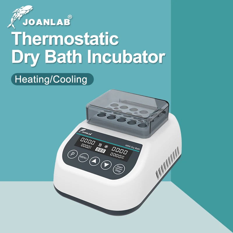 JOANLAB-Mini incubadora termostática portátil para baño seco, calentador de laboratorio con ...