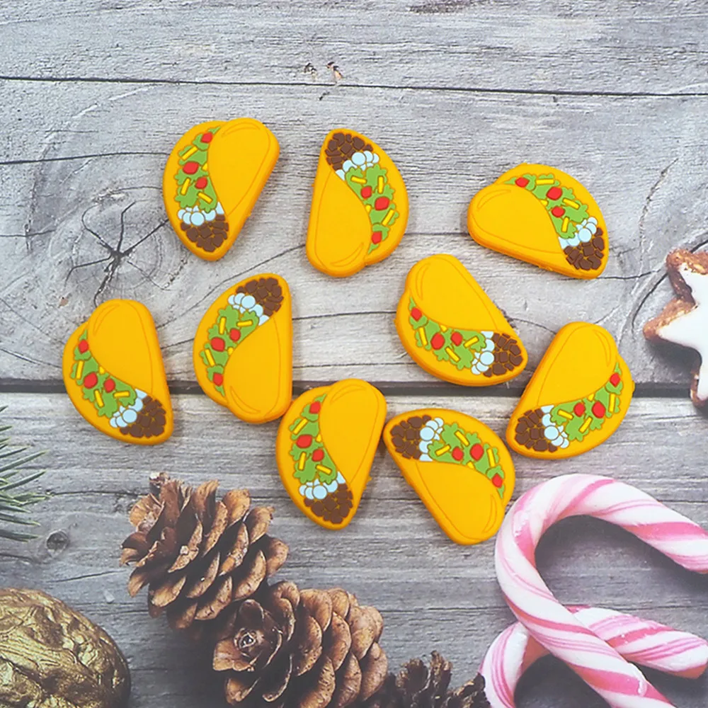 Chenkai-50PCS-Taco-Shape-Focal-Beads-For-Pen-Beadable-Pen-Silicone-Charms-Character-Beads-For ...