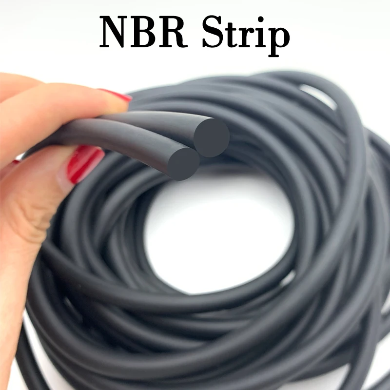 NBR-OD1-30-Black-Rubber-Strip-Seal-High-Temperature-And-Oil-Resistant ...