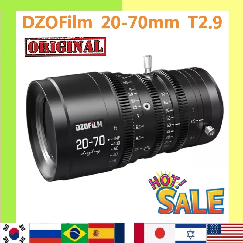 DZOFilm DZO 20-70mm T2.9 MFT Parfocal Cine Standard Zoom Lens for Micro ...