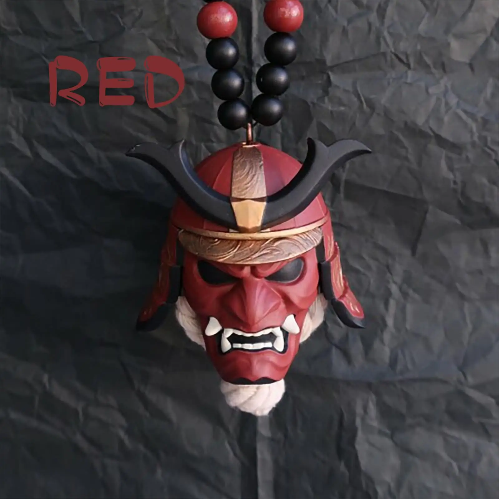 1pcs-Car-Hanging-Pendant-with-Samurai-Helmet-Hannya-Japanese-Oni-Car ...