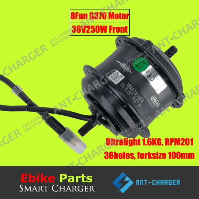 1.6kg Ultralight Motor / 8Fun G370 36V 250W Front Hub Motor / Fork Size ...