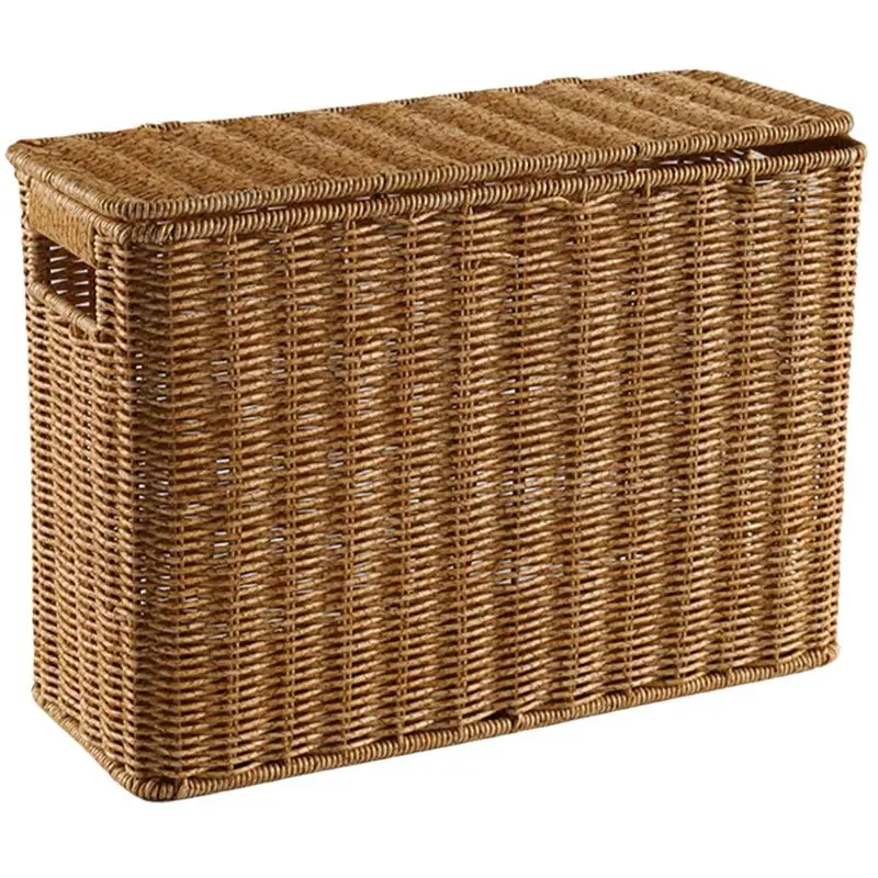 Woven-Sundries-Storage-Magazine-Storage-Box-Portable-Laundry-Magazine ...