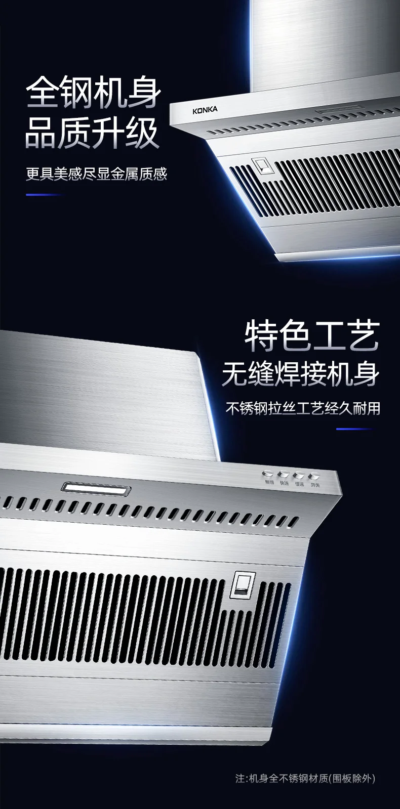 Kitchen Extractor Hood Hoods Automatic Cleaning Range Extractors Small ...