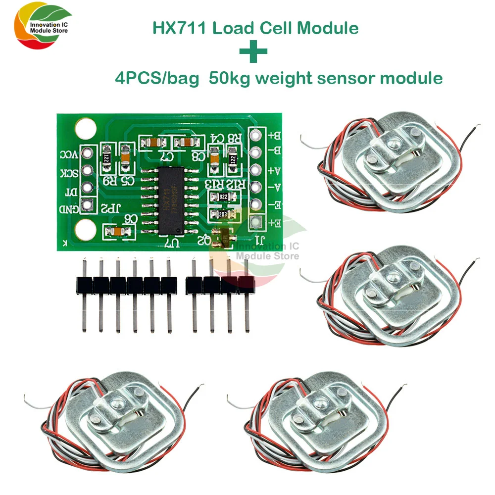 HX711-AD-Module-Human-Body-Load-Cell-Load-Cell-Pressure-Sensor-4Pcs ...