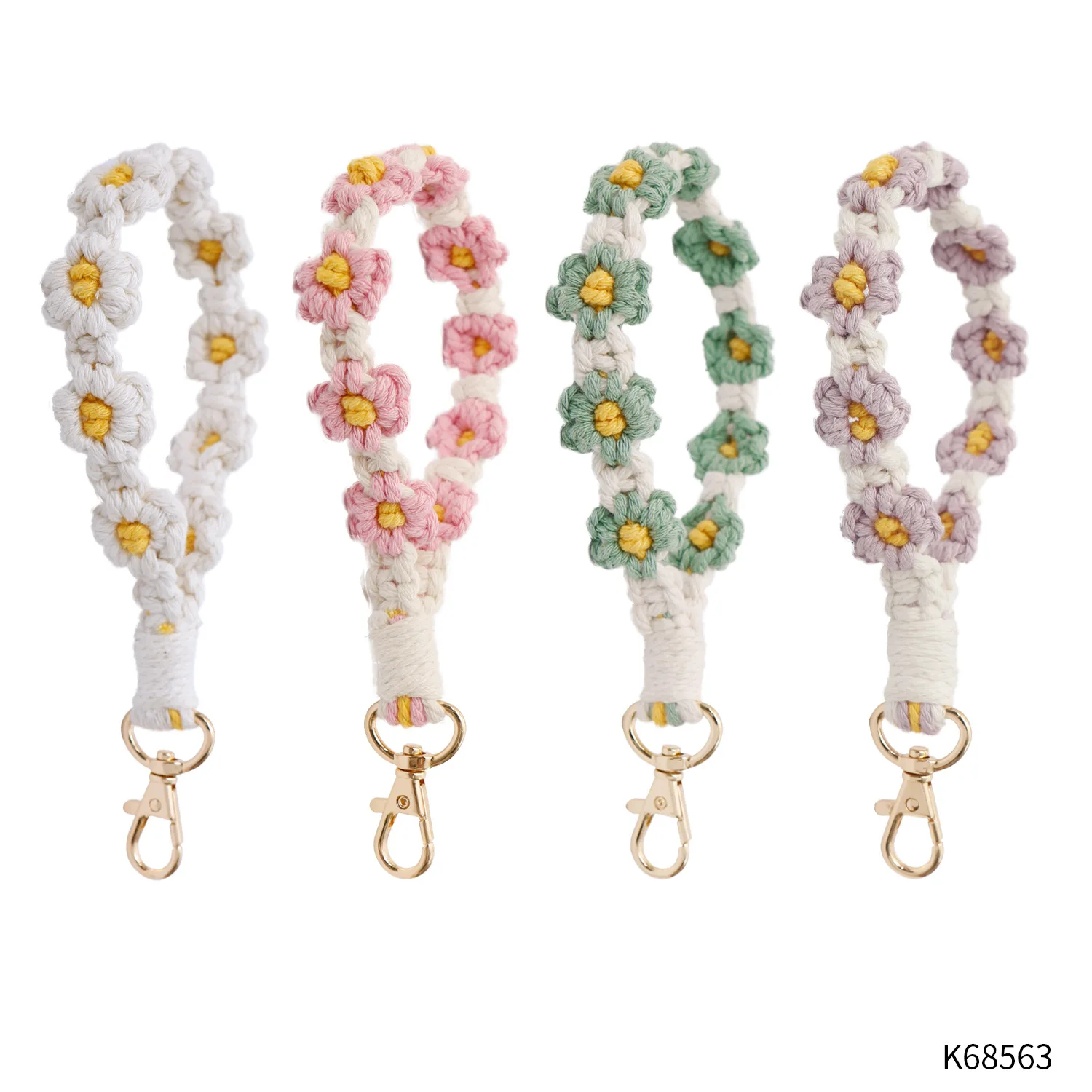 1pc-Daisy-Flower-Key-Chain-Ins-Explosive-Style-High-End-Diy-Hand-Woven ...