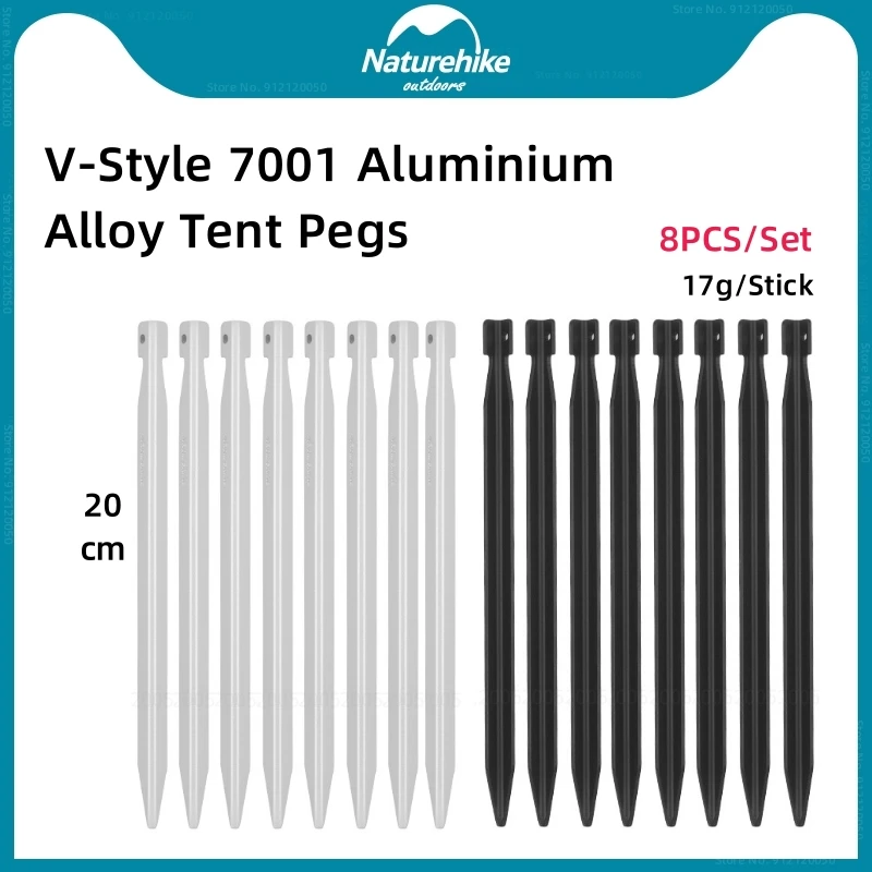 Naturehike-8pcs-Lot-20cm-Canopy-Tent-Pegs-Aluminum-Alloy-Yard-Garden ...