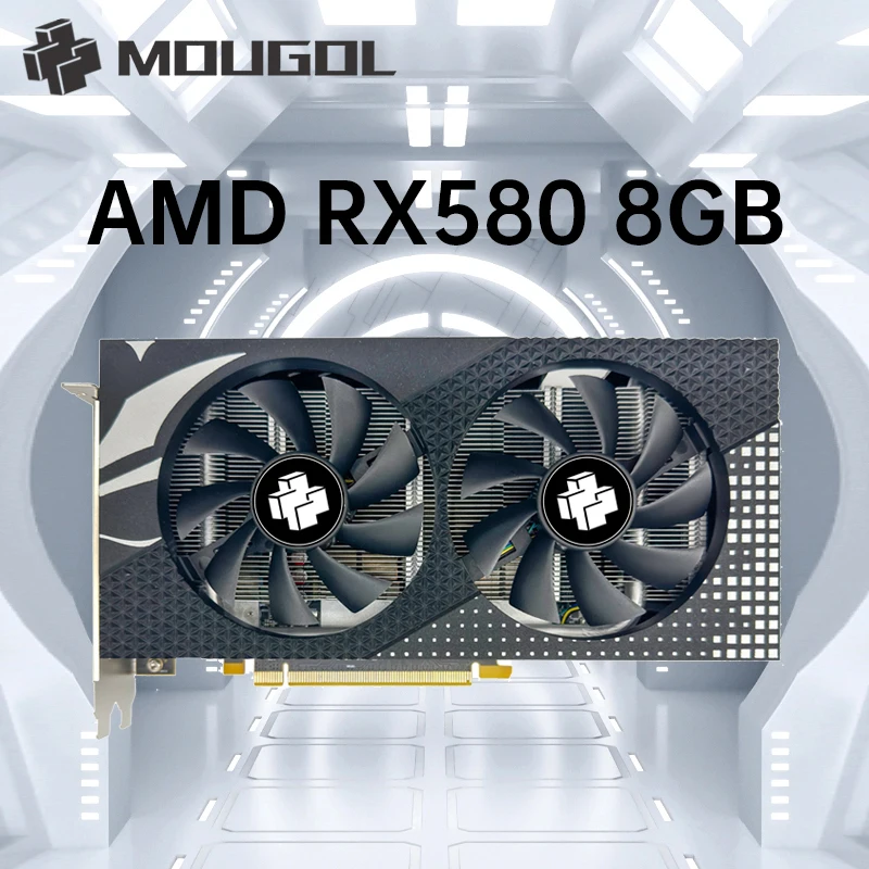 MOUGOL-new-AMD-RX580-8GB-2048SP-graphics-card-8PIN-GDDR5-256BIT-PCIe ...