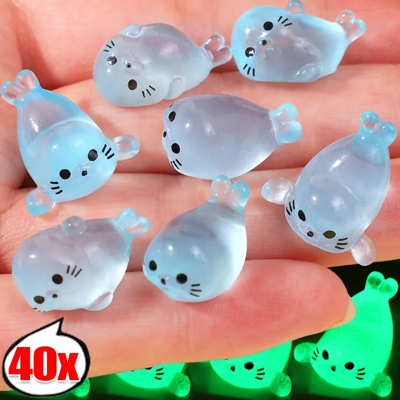 Wholesale Mini Cute Seals Luminous Figures 4 Styles Glow in The Dark ...