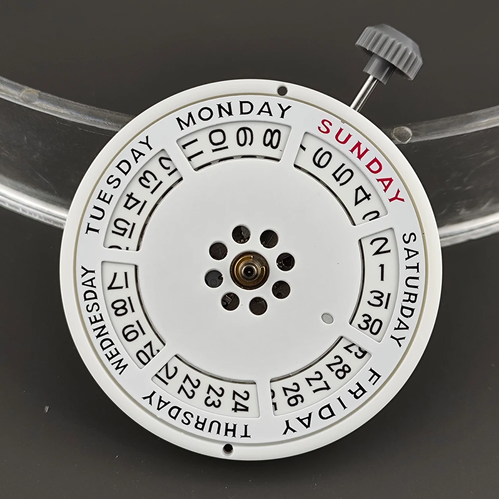 New-High-Quality-Miyota-8285-Movement-Double-Calendar-White-Movement ...